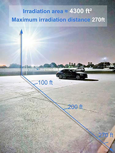 Kekeou GDIDEA LED Flood Light Outdoor 300W Field Lights Stadium Lights LED Floodlights 33000LM 6500K IP67 Waterproof Adjustable Lighting Angle Exterior Flood Lights for Arenas