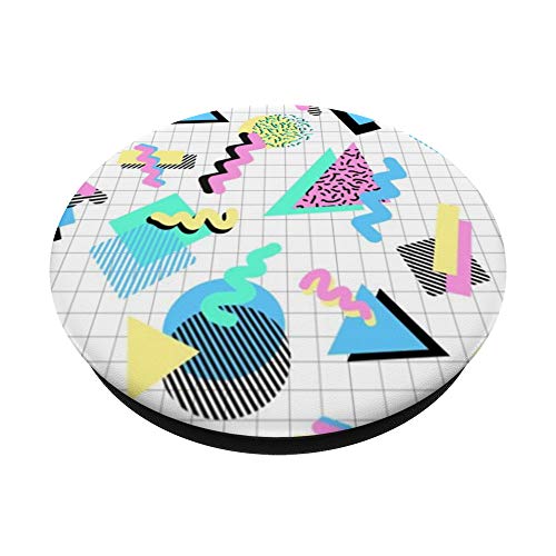 Retro 80's 90's Geometric Pattern Pop Socket PopSockets Swappable PopGrip