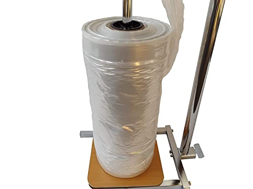 NAHANCO NTP372, Perforated Plastic Garment Bags On A Roll, Opening At Top, 72"H -Clear (Roll of 350)