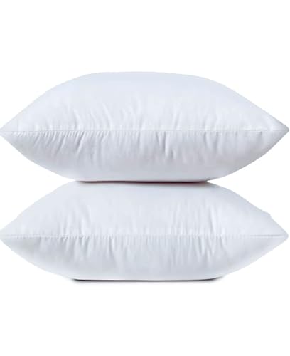 Cozy Bed Euro Throw Pillows Insert (Pack of 2, White) 26 x 26 Inches (Suitable for 25-27 pillowcase.), Bed Pillows for Sleeping European Size, Bed and Couch Pillows, Decorative Pillows
