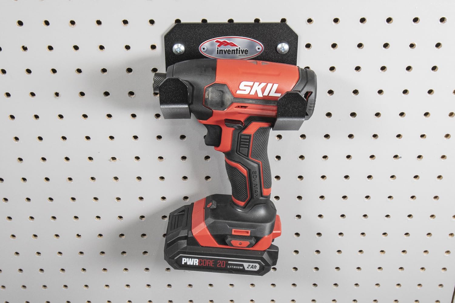 Inventive Products Heavy-Duty Aluminum Cordless Impact Gun Holder | Wall Mount Storage | USA Made