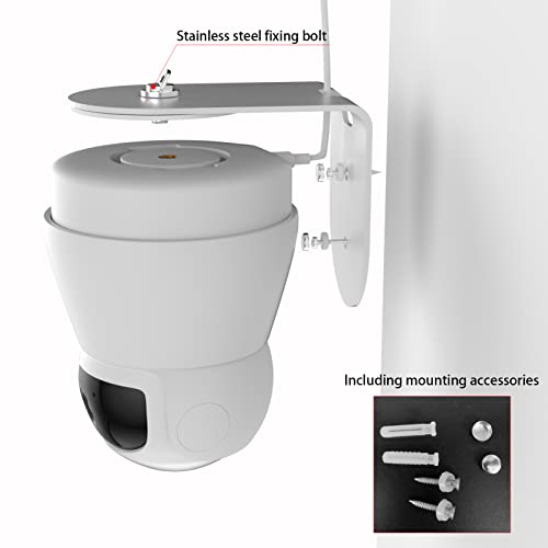 Teccle Angled Window Mount for Wyze Cam V3, 20 Degrees Tilt (Up/Down/Left/Right), Through Window Use Cam v3 ,Helps You Watch Front Yard and Driveway (20° tilt window Mount, white/Pack of 4)