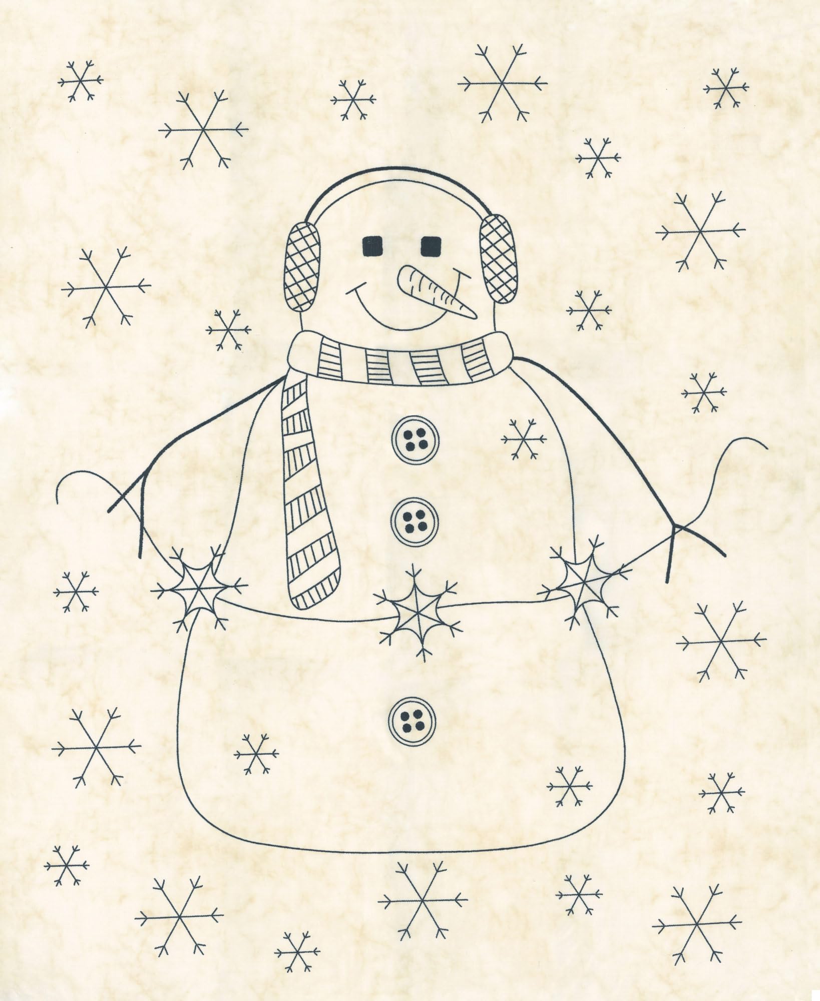 Moda Fabrics Snowman Gatherings IV Fat Quarter Bundle by Primitive Gatherings 49250AB