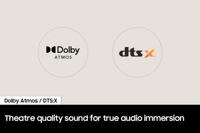 SAMSUNG HW-Q60B 3.1ch Soundbar w/ Dolby Atmos, DTX Virtual:X Q Symphony, Adaptive Sound, Game Mode, Bluetooth Connection, 2022