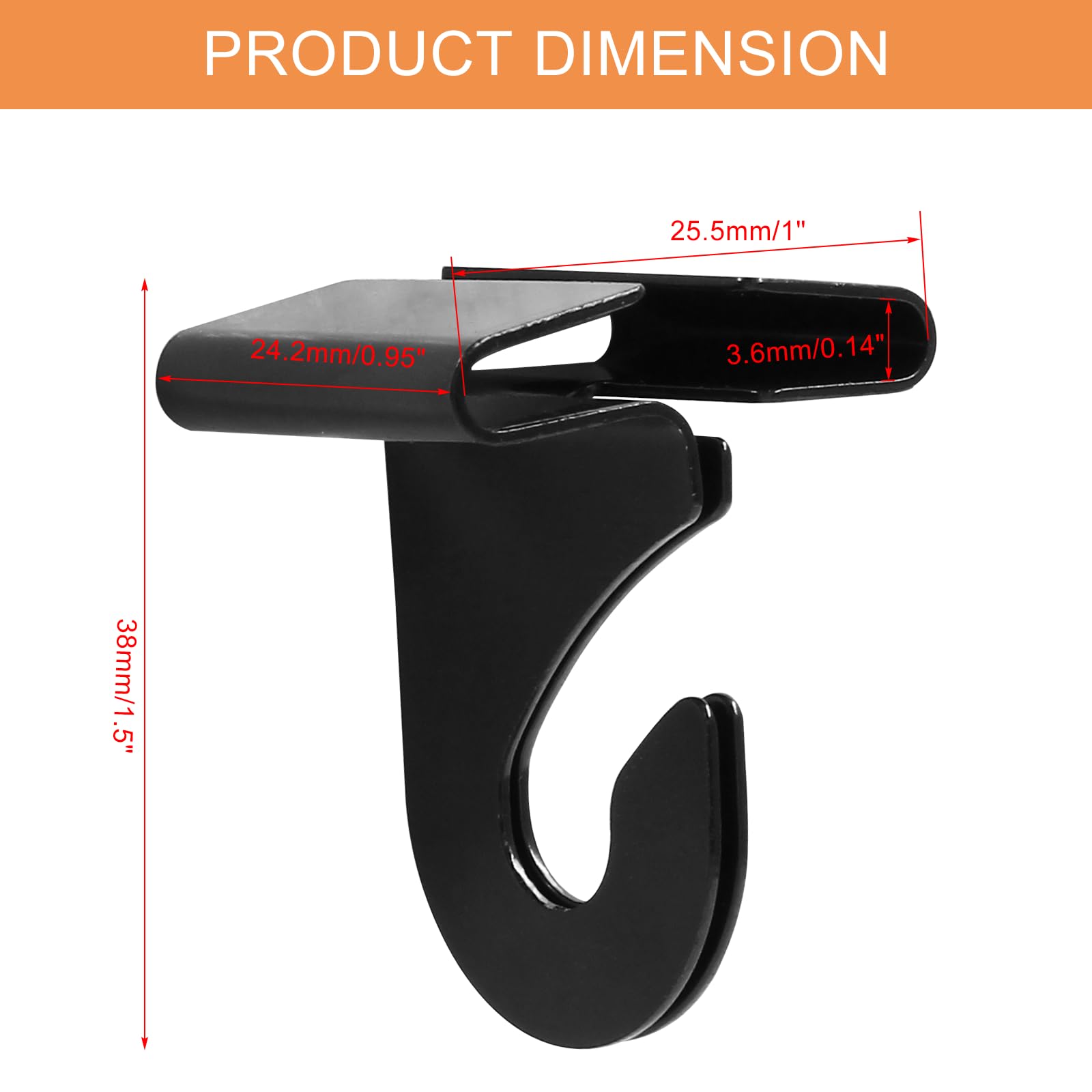 LifCratms 12 Pairs Drop Ceiling Hooks, White Ceiling Tile Hooks Metal T-Bar Track Clips Suspended Ceiling Tile Hanging Hooks Ceiling Clips for Hanging Plants Office Signs Classroom Decorations