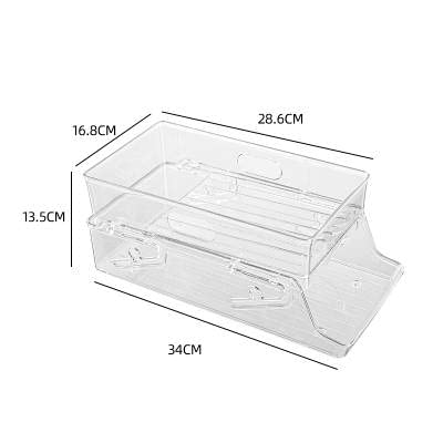 Double - Layer Soda Can Organizer - Auto Rolling - Best For Kitchen And Refrigerator Organizer