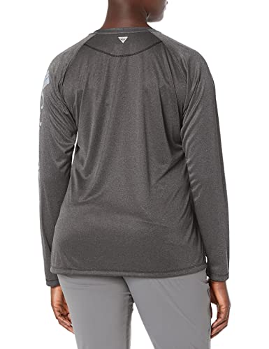 Columbia Women's PFG Tidal Tee Heather Long Sleeve Shirt, UV Protection, Moisture-Wicking
