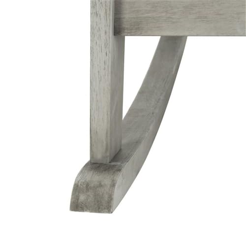 SAFAVIEH PAT7042A Outdoor Collection Brizio Teak Rocking Adirondack Chair