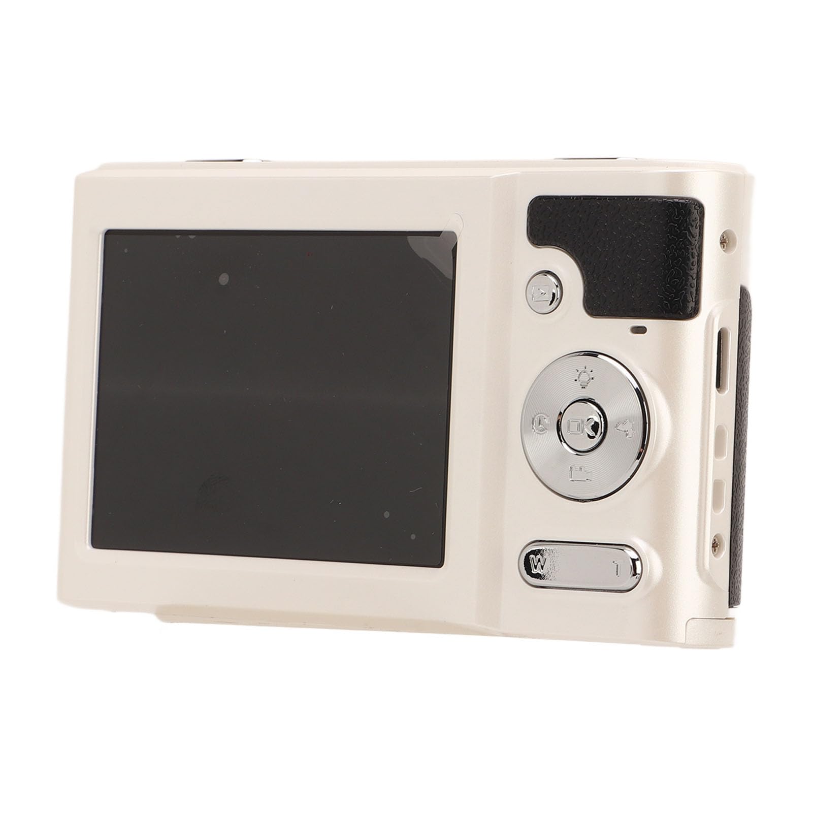 Digital Zoom Camera, Timing Photo 4K HD Smart Camera 800mAh Face Recognition 2.7 Inch TFT Screen with Electronic Shutter for Landscape Photography (White)