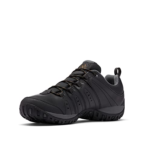 Columbia Woodburn 2 Waterproof Men's Low Rise Hiking Shoes, Black (Black/Caramel), 12 US