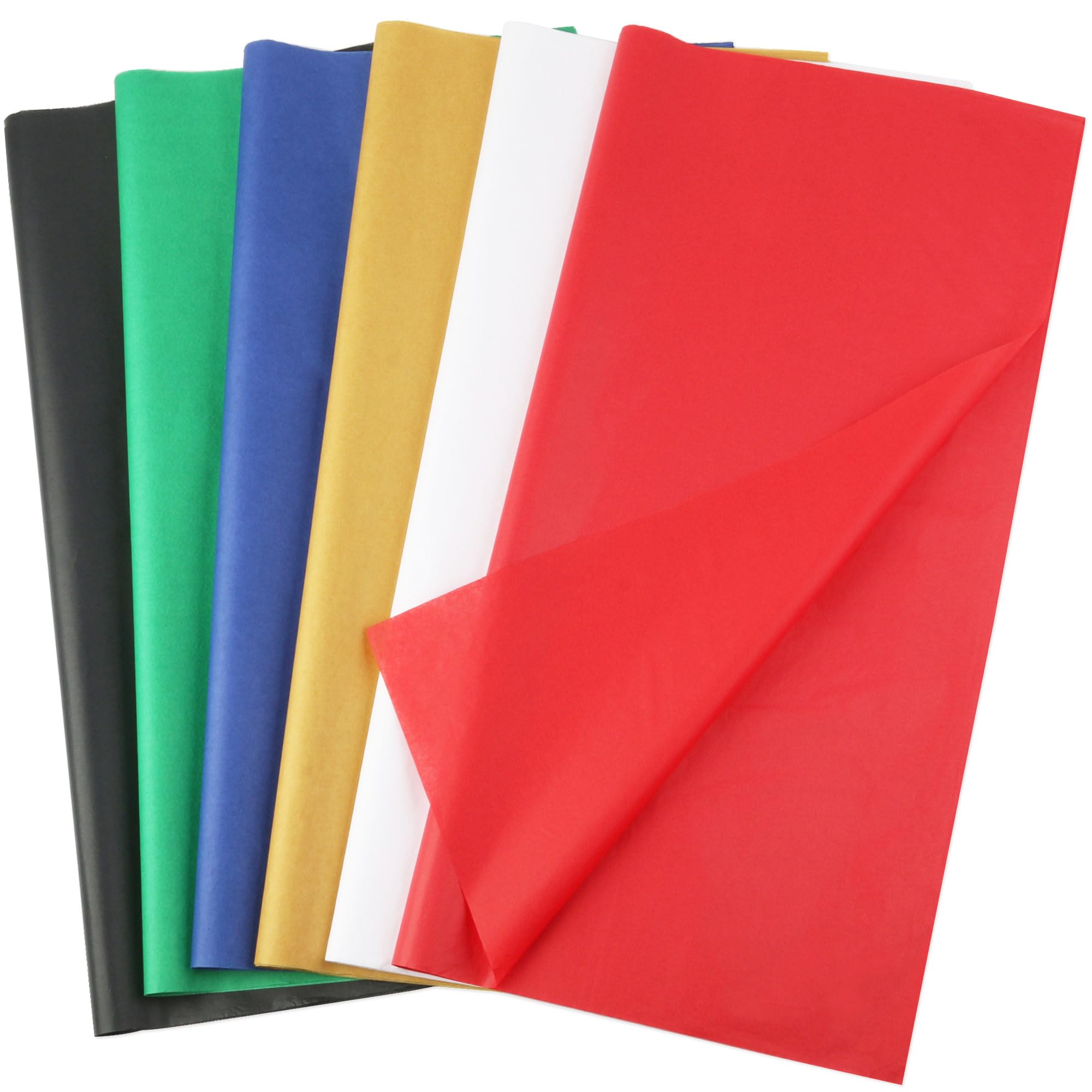 Longerse Colored Tissue Paper for Gift Bags,60 Sheets Art Tissue Paper Bulk,20”x20” Tissue Paper for Gift Wrapping,Gift Decoration,Art and DIY (Colorful)