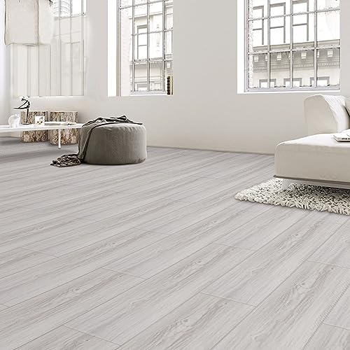 NUFLR Peel and Stick Floor Tile Waterproof, Floor Tile Easy to Paste, Vinyl Flooring Plank Tile for RV, Bedroom Living Room Kitchen and More(6Inx35Inx10pcs)