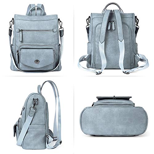 CLUCI Backpack Purse for Women Fashion Large Size Leather Backpacks Convertible Anti-theft Bag