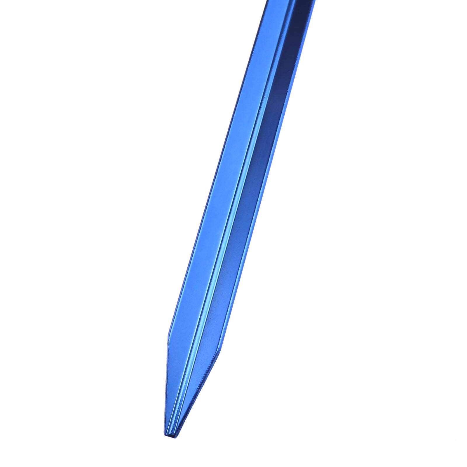 Create idea 20Pcs Ground Outdoor Hiking Camping Tent Peg Portable Stakes Tent Nail Titanium Alloy Blue