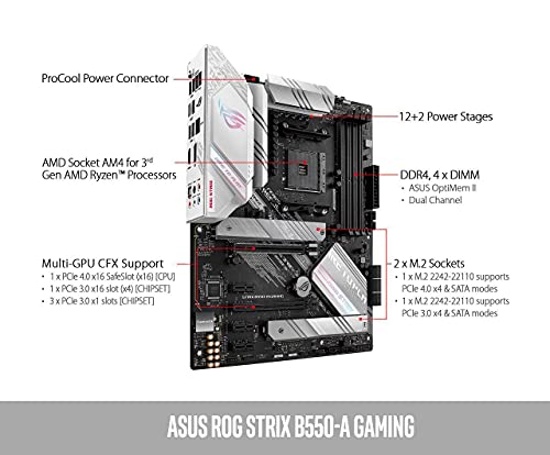 Micro Center AMD Ryzen 5 5600X Desktop Processor 6-core 12-Thread Up to 4.6GHz Unlocked with Wraith Stealth Cooler Bundle with ASUS ROG Strix B550-A AMD AM4 Zen 3 Ryzen 5000 ATX Gaming Motherboard