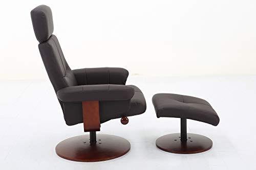 Mac Motion Roma Manual Recliner, Brown Polyurethane
