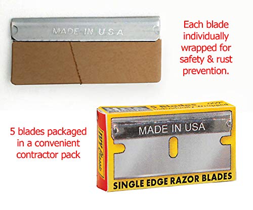 IVY Classic 11156-3: Razor Blade Scraper with 5 Blades, USA, Contains 3 Scrapers + 3 Packs of 5 Blades