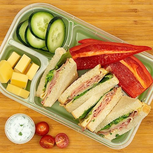 SANOEARTH Lunch Containers for Adults | [7 Pack] Lunch Box Containers | Bento Lunch Box | Bento Box Adult Lunch Box | Meal Prep Container | Lunchable Container, 41oz, Supersize