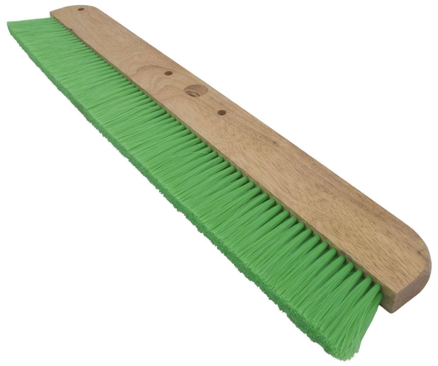 MARSHALLTOWN Wood Backed Concrete Broom, Green Nylon Bristles, 36 Inch, Fine Finish, Made in USA, 6561