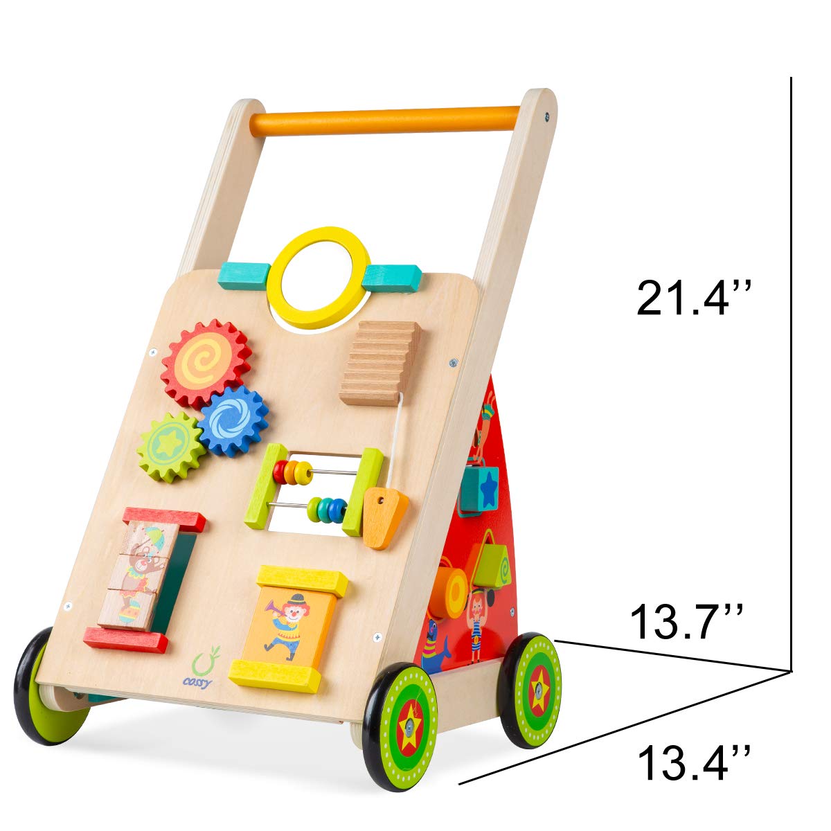 cossy Wooden Baby Learning Walker Toddler Toys for 18 Months (UPDATED VERSION)