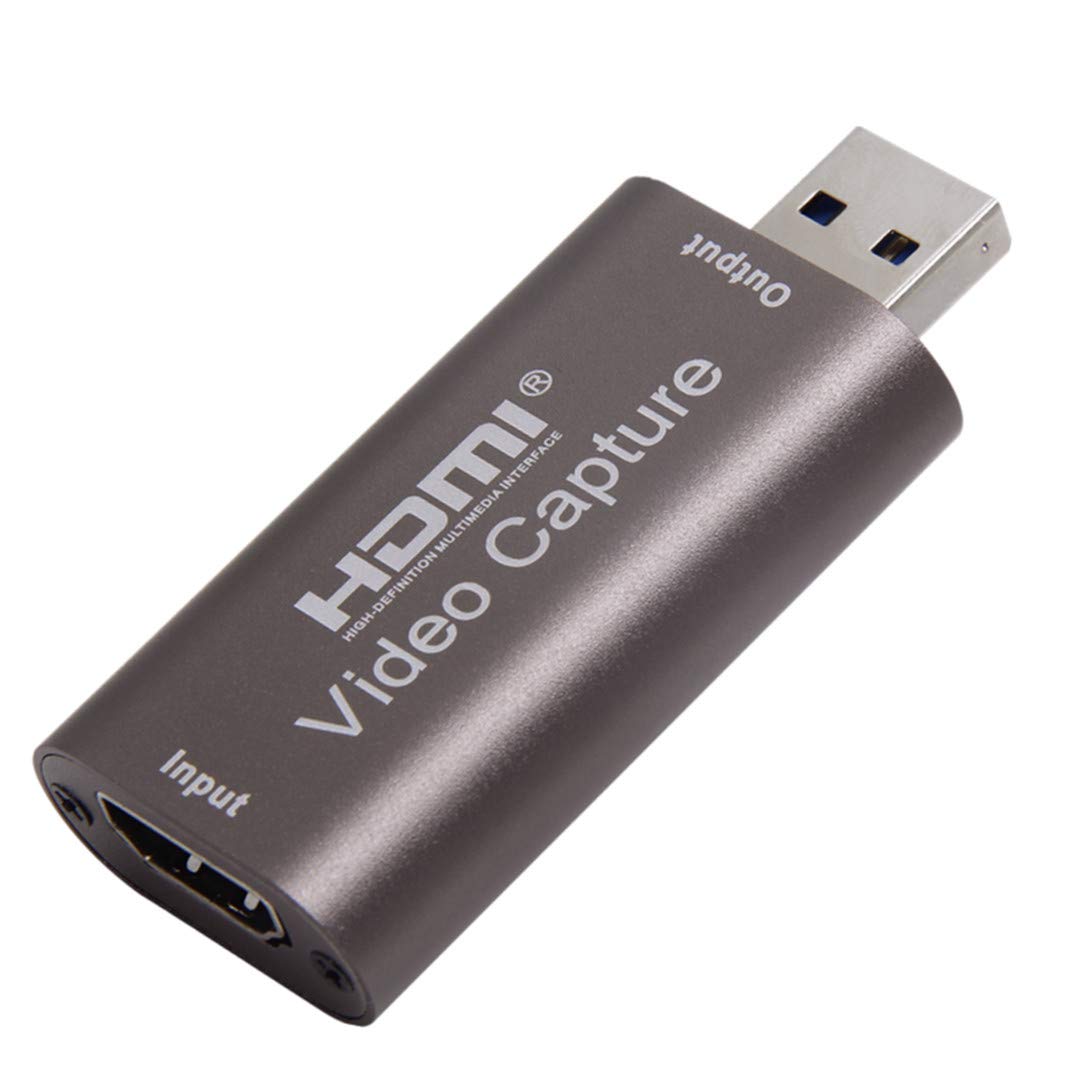 DavXF Audio Video Capture Cards ,4K HDMI to USB 2.0 HD Game Video Capture Card 1080P30FPS ,Game Recorder,Box Device,Live Broadcasting,Teaching for Windows, Android and MacOS System