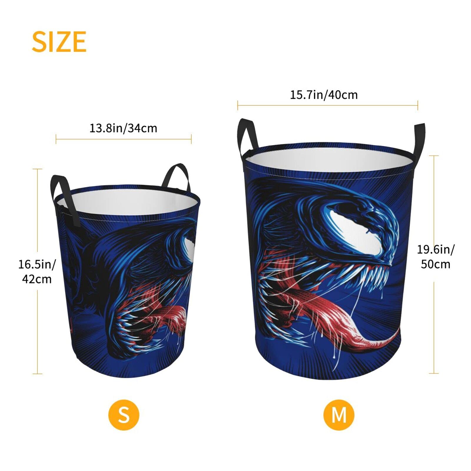 V-Enom Circular Hamper Dirty Clothes Handles Basket For Storage Organizer Storage Bin,Kids Room,Home Organizer,Nursery Storage,Baby Hamper,Durable With Printing