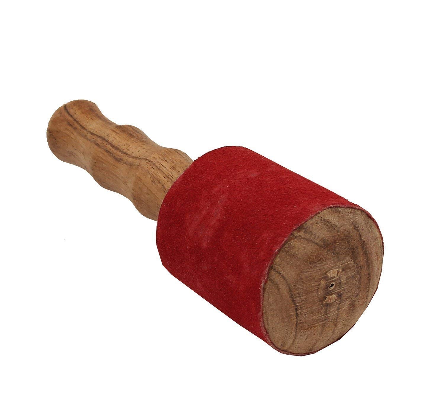 Traditional Tibetan Yoga Hard Wood Singing Bowl Mike Leather Striker Tool Meditation Chakra Healing Prayer Yoga Mindfulness - 1 Pc