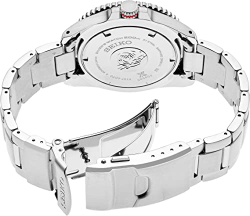 SEIKO SNE589 Watch for Men - Prospex Collection - Stainless Steel Case and Bracelet, Black Dial