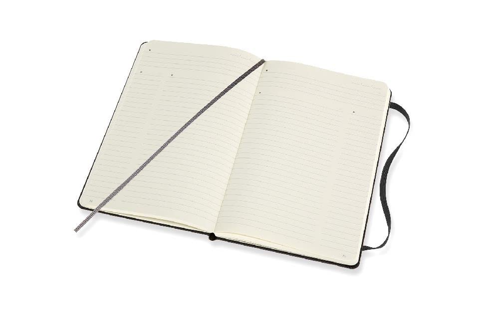 Moleskine PRO Notebook, Hard Cover, Large (5" x 8.25") Professional Project Planning, Black, 240 Pages