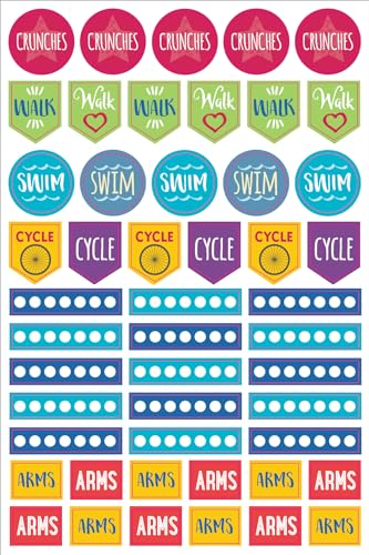 Essentials Health & Fitness Planner Stickers (Set of 325 Stickers)