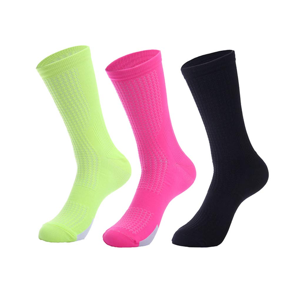 Compressprint Men and Women Cycling Socks Sports Socks Comprssion Running Socks (Mixed color 02)