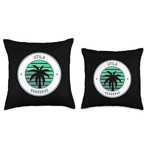 Honduras Utila Design Utila Honduras Throw Pillow, 18x18, Multicolor