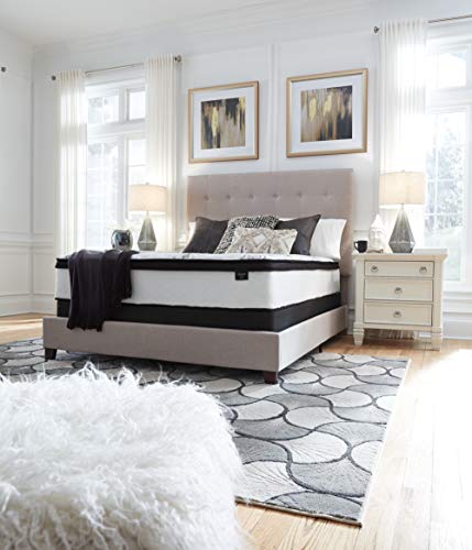 Signature Design by Ashley California King Size Chime 12 Inch Medium Firm Hybrid Mattress with Cooling Gel Memory Foam