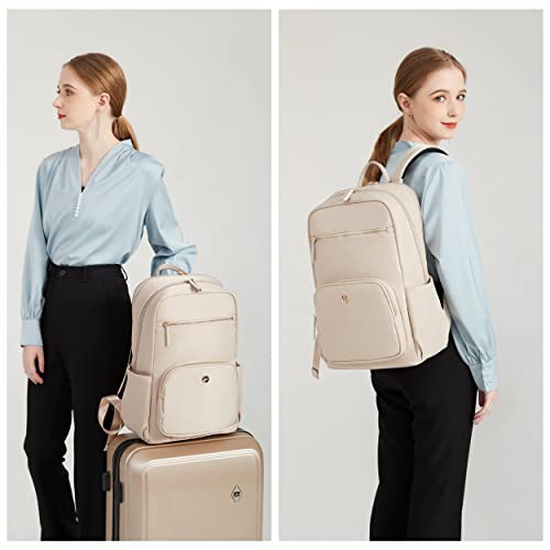 QHRIDS Travel Laptop Backpack 15.6 Inch Anti Theft Work Laptop Bag Large College Water Resistant Casual Daypacks Business Hiking Computer Backpacks for Women