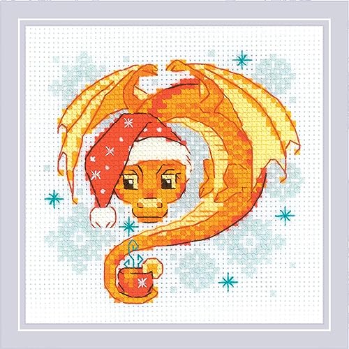 RIOLIS Counted Cross Stitch kit 2141 Dragon Tea Time