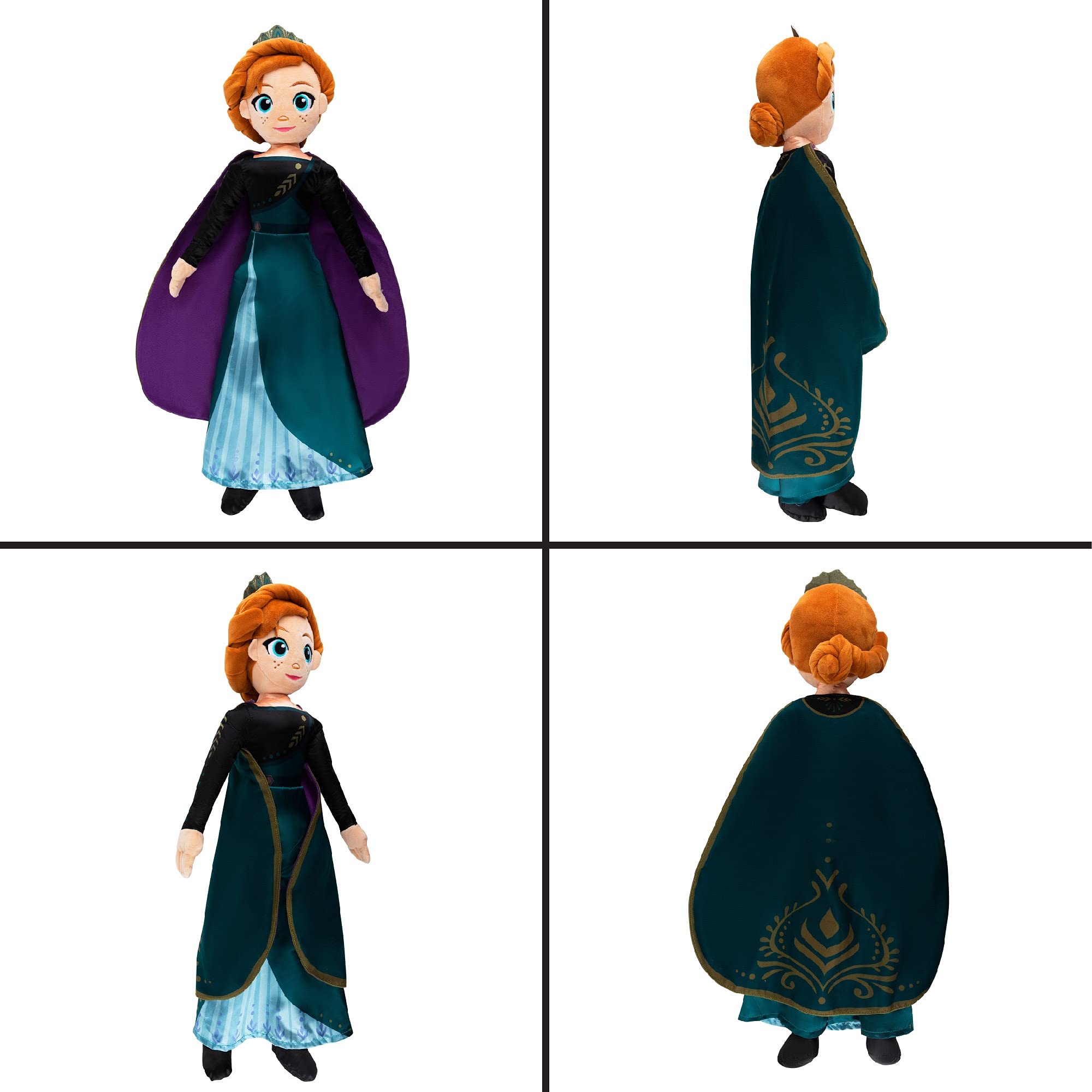 Disney Frozen Anna Kids Bedding Super Soft Plush Cuddle Pillow Buddy, "Official" Disney Product By Franco