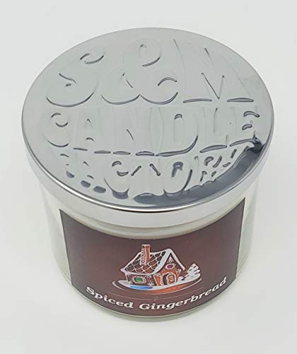 Spiced Gingerbread Candle ~ Gingerbread Scented Soy Candle ~ Available in Glass 3 Wick Jar & Mason Jar ~ All Natural Premium Soy Candle (Large 3 Wick)