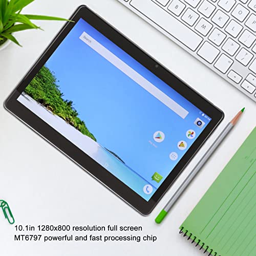 Dpofirs 10.1in Tablet for 8, 2GB RAM 32GB ROM Tablet PC, 1280x800 HD IPS Screen, 4G Dual SIM Dual Standby Call Tablet, 6000mAh Battery, Camera Front 5MP Rear 13MP (US Plug)