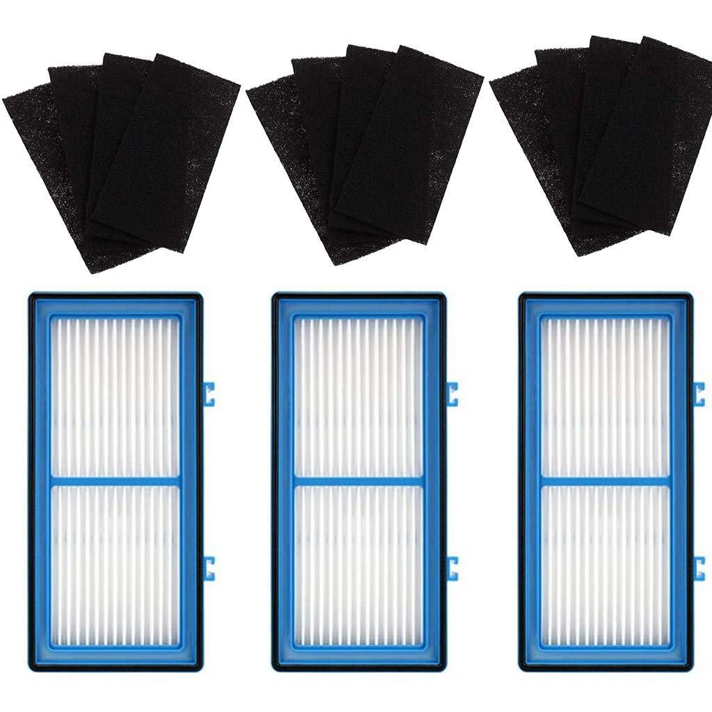 Toxz 3 HEPA Filter&12PC Carbon Cotton Filter Replacement for Holmes AER1 Series Purifier,Replacement Purifier Accessories,Environmental Protection Material,Shipping Protected Box