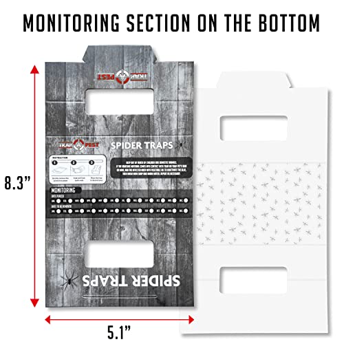 Spider Traps for Inside Your Home (16 Traps) - Spider Catcher Insect Traps Indoor - Spider Traps Indoor Bug Traps Sticky Traps for Spiders - Pre Baited Ultra Sticky Insect Glue Traps - Trap a Pest