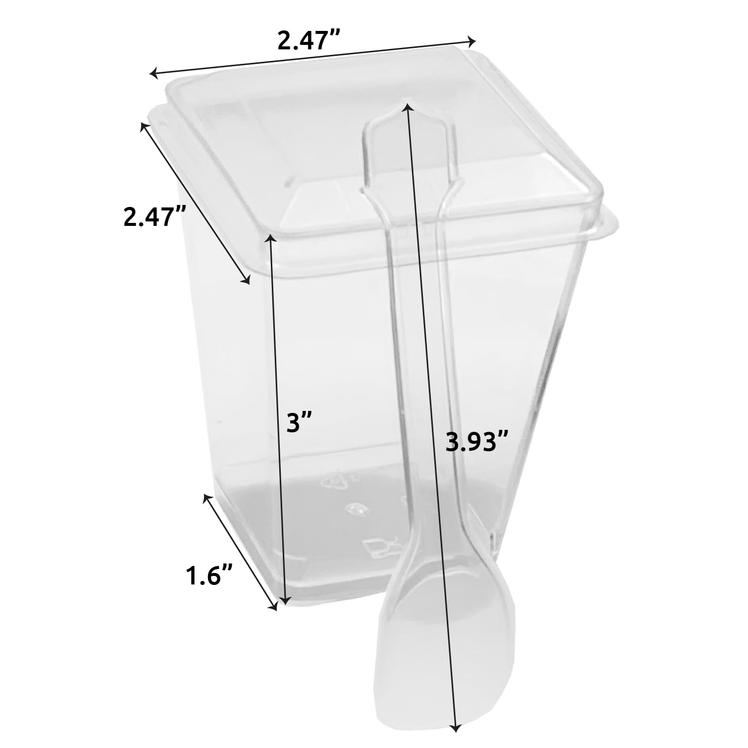 Sammray 5 oz Dessert Cups with Lids and Spoons (100 Pack) β Plastic Parfait Cups for Appetizer and Desserts be it, Mousse, Tiramisu, Pudding, or salads - Perfect for Parties