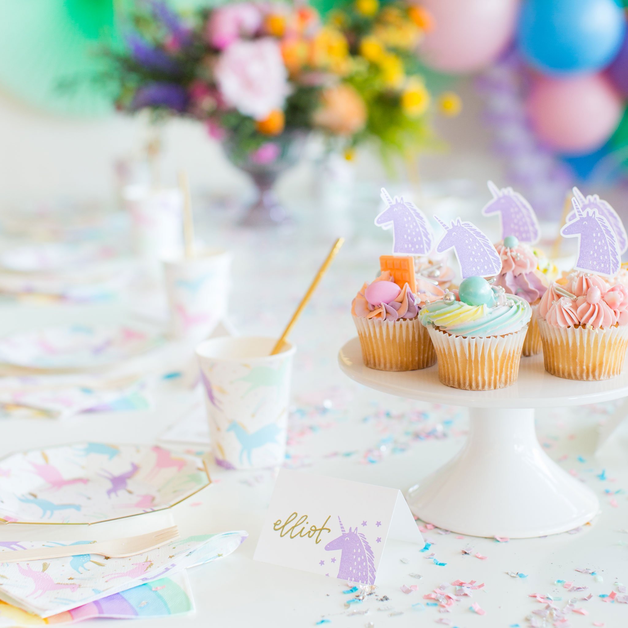 Daydream Society Pastel Magical Unicorn Paper Party Cups, Pack of 8