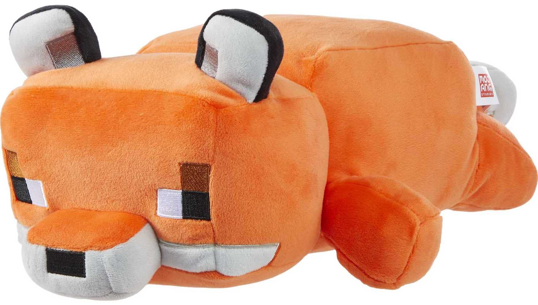 Mattel Minecraft Plush Fox 12-Inch Stuffed Animal Figure, Floppy Soft Doll Inspired by Video Game Character, Collectible Toy