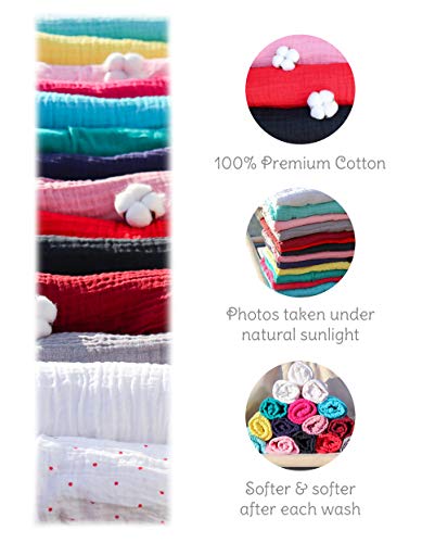 Cute New York Muslin Cotton Blanket (Black/Red)