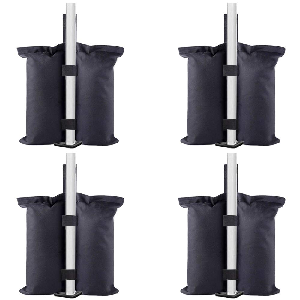 TESSLOVE Industrial Grade Weight Bags, Sand Bags Leg Weights for Pop up Canopy Tent, Patio Umbrella, Outdoor Furniture(Bags Only, Sand Excluded)
