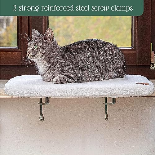 Pfotenolymp Premium Window Sill - Bed Board for Cats at The Window - Window Bed - Cat Bed for The Window Cat Perch - Bed - Bed for Cats