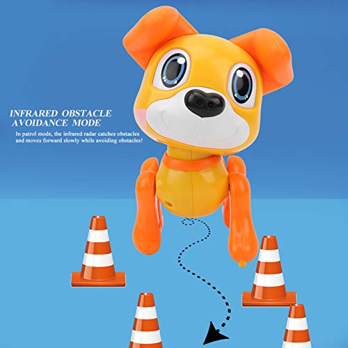 Robot Dog Toy, Safe Durable Smart Puppy, Patrol Mode for Playing Baby 3 Years Old + Children(Yellow)