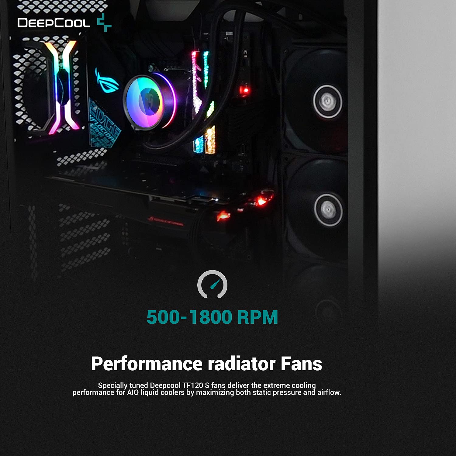 DEEPCOOL Castle 360EX, Addressable RGB AIO Liquid CPU Cooler, Anti-Leak Technology Inside, Cable Controller and 5V ADD RGB 3-Pin Motherboard Control, TR4/AM4 Supported, 3-Year Warranty