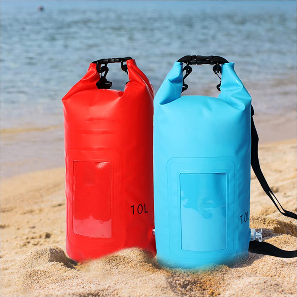 Floating Waterproof Dry Bag 15L/20L/30L, Roll Top Lightweight Storage Bag Backpack, Keeps Gear Dry for Kayaking,Perfect for Rafting, Boating, Swimming, Beach,Camping, Hiking (Sky Blue, 30L)