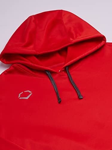 EvoShield Adult and Youth Pro Team Fleece Baseball Sweatshirt - Scarlet, Medium